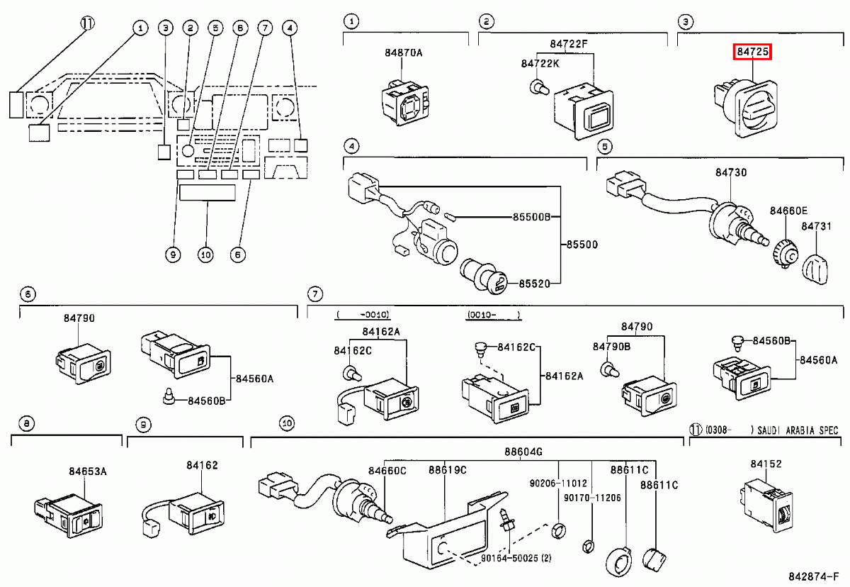 Genuine Toyota LandCruiser HDJ80 HDJ79 HDJ78 GRJ79 Front Rear Diff Lock ...