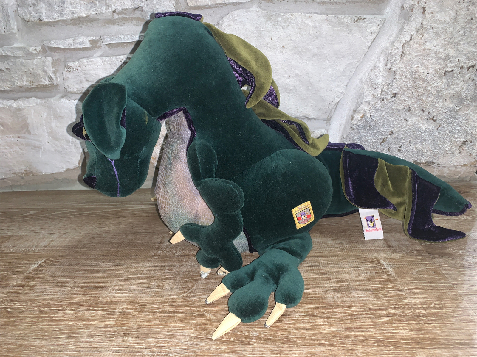 Manhattan Toy Royal Renaissance Spiked Dragon Green Purple Stuffed ...