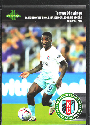 Temwa Chawinga Silver /10 Parallel Soccer Card 2024 Parkside Pronto ...