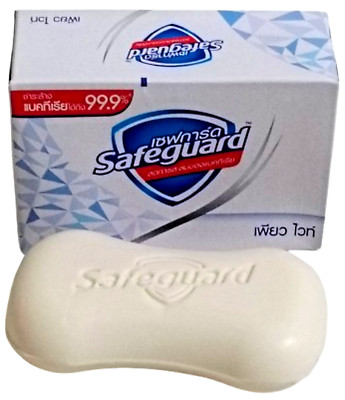 Safeguard Antibacterial Soap Pure White Bar Soap 58 g * 4 Bars clean ...