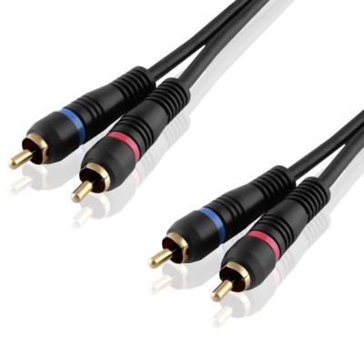 20cm Audio Chinchkabel Cinch Cynch RCA Kabel vergoldete Chinch Stecker ...