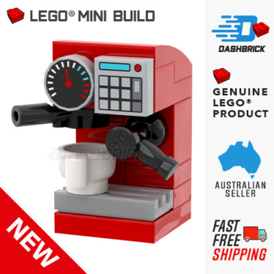 Genuine LEGO® "Coffee Machine" - Red, For Minifigures, Custom Build ...