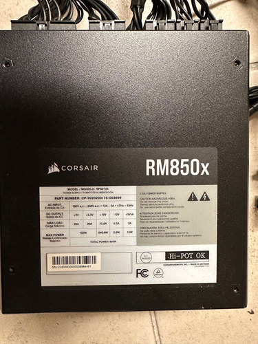 CORSAIR Power Supply - RMx Shift Series RM850x 80 Plus Gold Fully ...