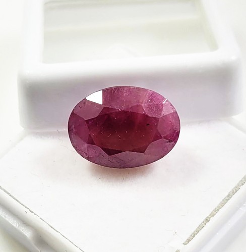 Certified 12.10 Ct Natural Red Ruby Madagascar Emerald Cut Loose ...