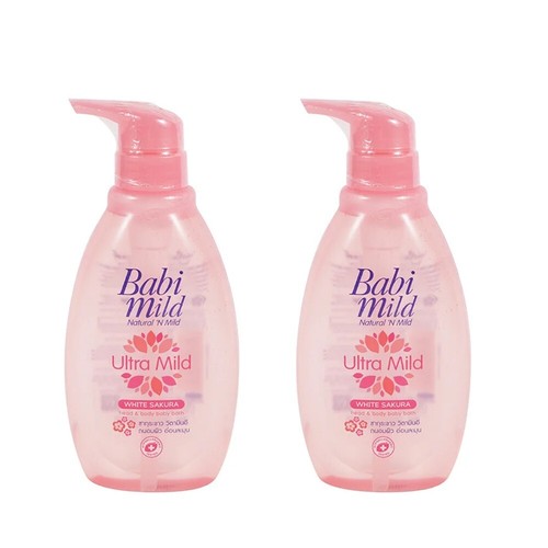Babi Mild Ultra Mild White Sakura Head & Body Shower Gel Baby Bath 380 ...