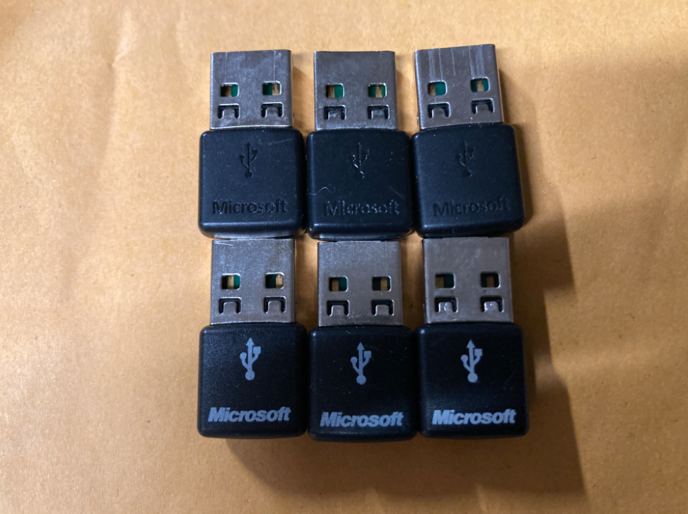 Lot of 6 Microsoft Model 1461 Receiver USB Wireless Dongle for Mouse ...