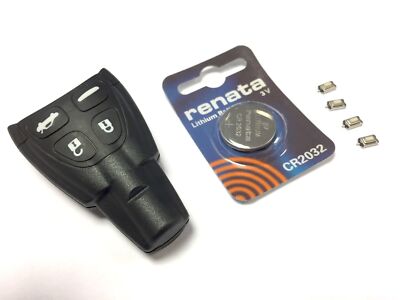 Repair kit for Saab 93 9-3 4 button remote key fob 2002 - 2011 | eBay