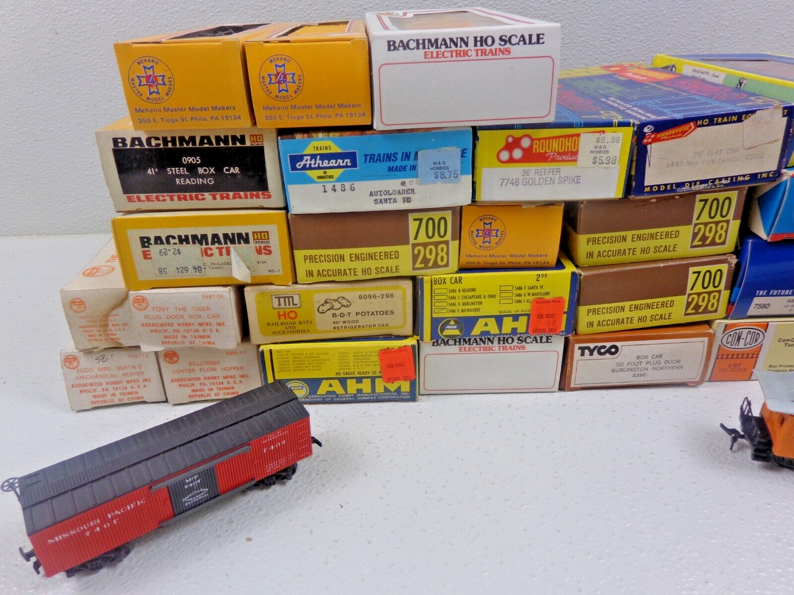 Vintage Huge lot of (30) HO Mixed Freight Cars most w/orig boxes | eBay