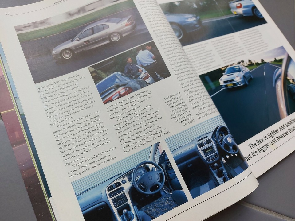 Wheels Mag 2000 Yearbook HSV VX Clubsport R8 v Subaru Impreza WRX BMW ...