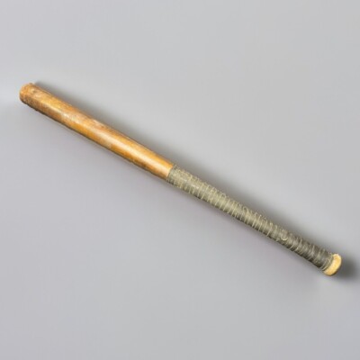 Antique AG Spalding Wood Primitive Baseball Bat Model S7 BLACK GOLD ...