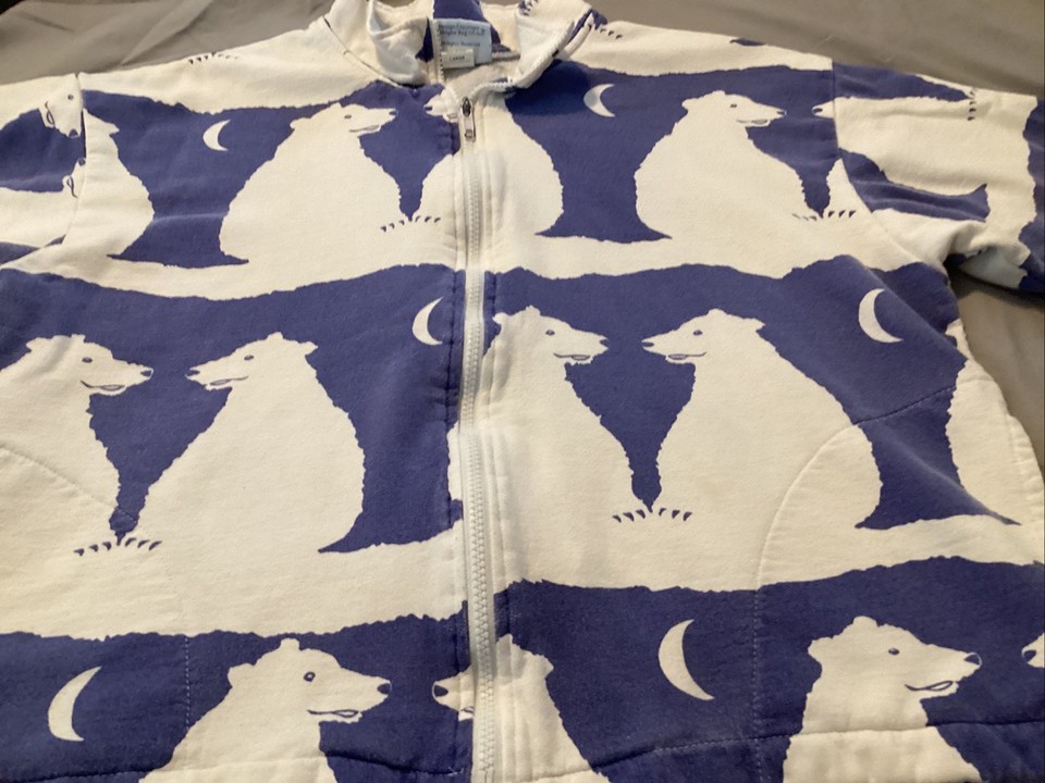 Vintage Michigan Rag Co Full Zip Jacket Bears In Moonlight Original ...