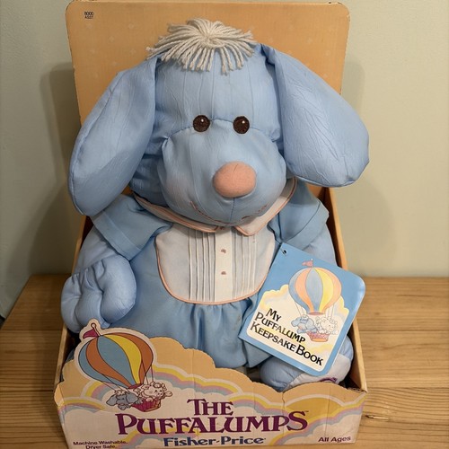 1986 Fisher Price Puffalumps Blue Puppy Dog #8003 New 16” | eBay