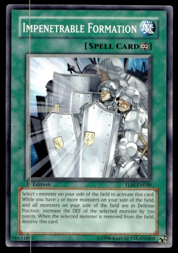1996 Yu-Gi-Oh! 1st edition Impenetrable Formation #TLM-EN048 ...