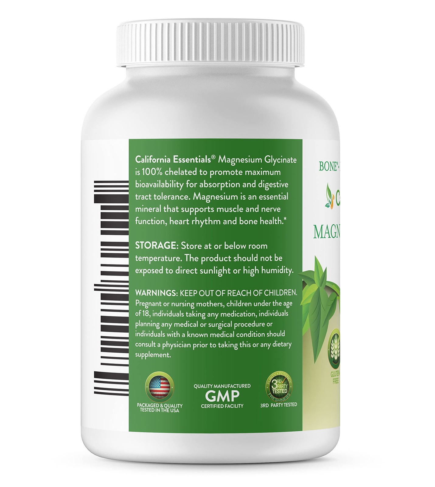 Magnesium 400mg for Sleep, Heart, Bone, Muscle & Nerve Health, All ...