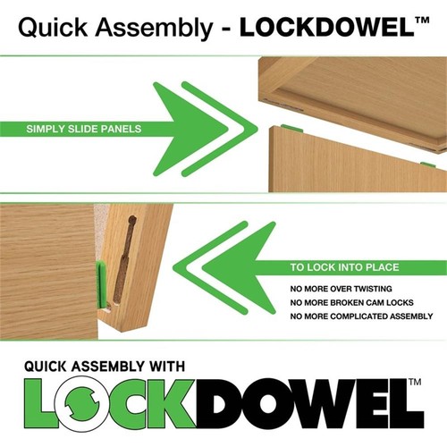 Pemberly Row 2-Drawer Wood Lateral File with Lockdowel in Natural ...