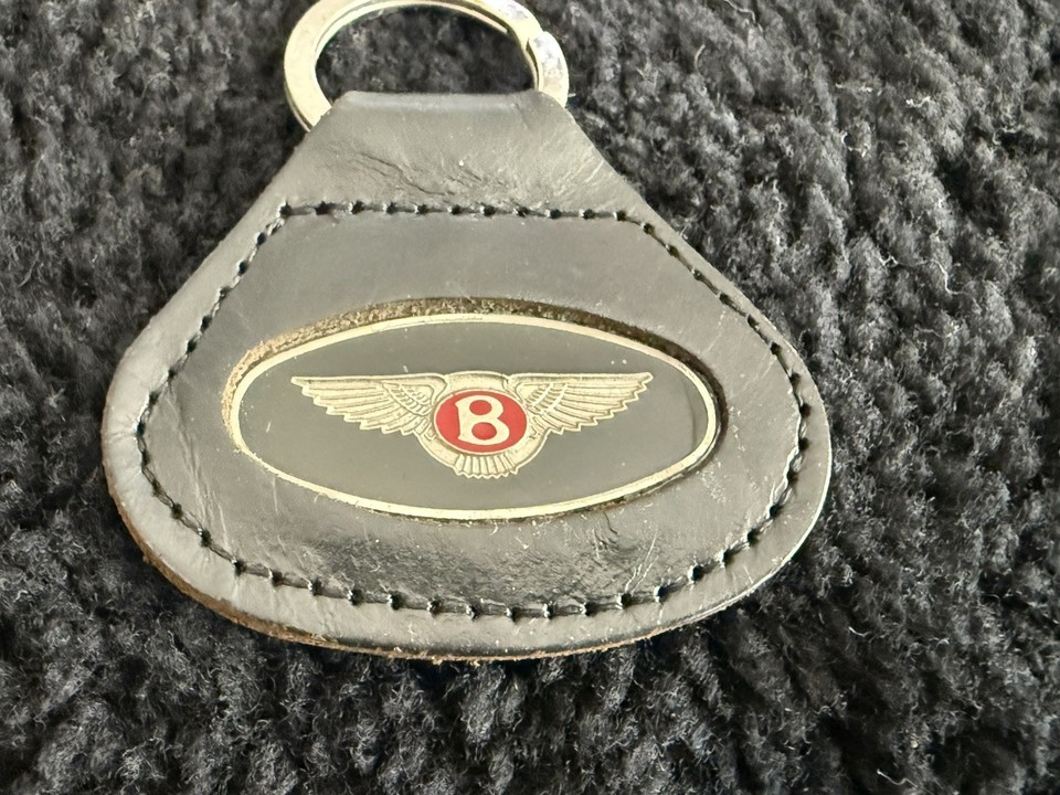 Bentley Turbo R Continental 1980-95 Black Leather Dealer Keyring ...