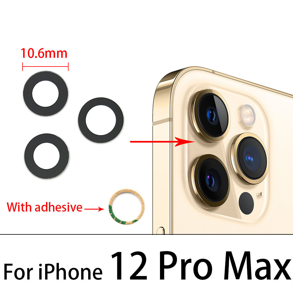 Rear Camera Glass Lens Cam Cover Ring for iPhone 16 15 14 Plus 13 12 11 ...