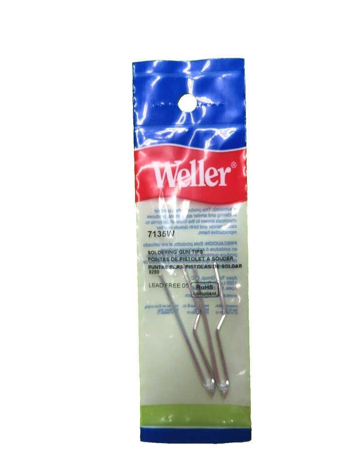 Weller 7135W #7135 Replacement Soldering Gun Tip 8200 Pack of 2 NEW ...