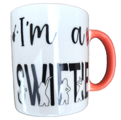 Taylor Swift Coffee Mug "I'm a Swifty" White And Pink | eBay