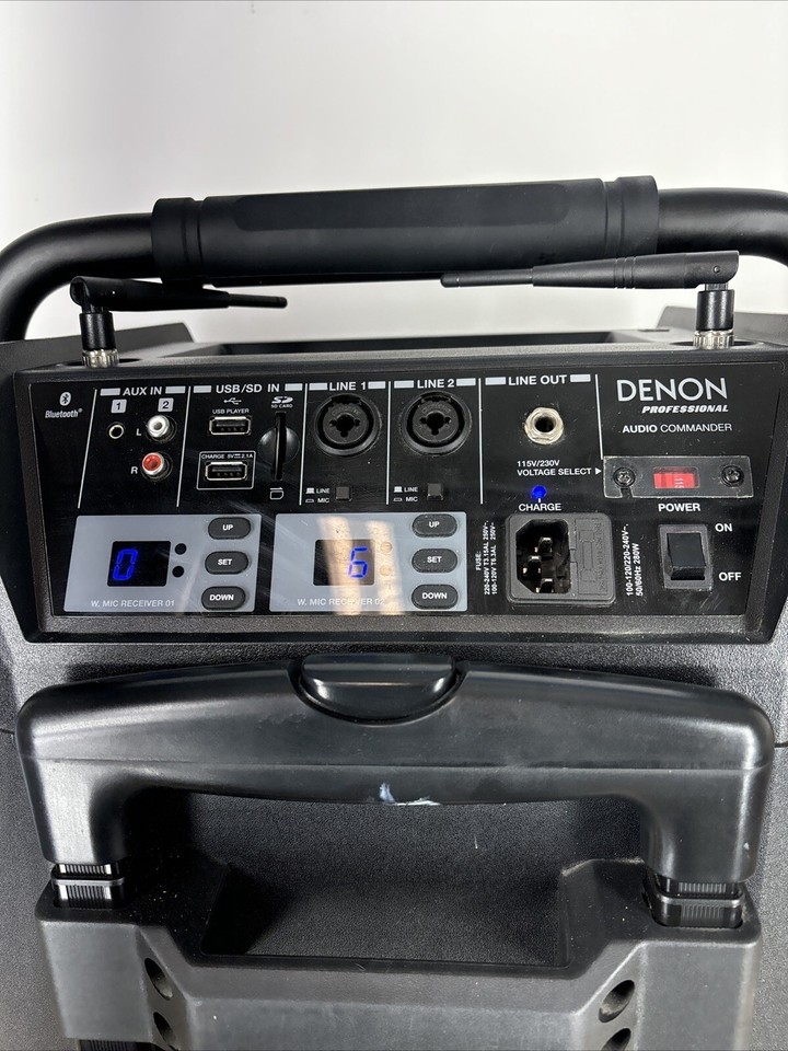Denon Professional Audio Commander Mobile PA System With Transmitter ...