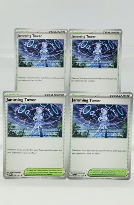 Pokemon TCG Jamming Tower 153/167 Twilight Masquerade Uncommon 4 Cards ...