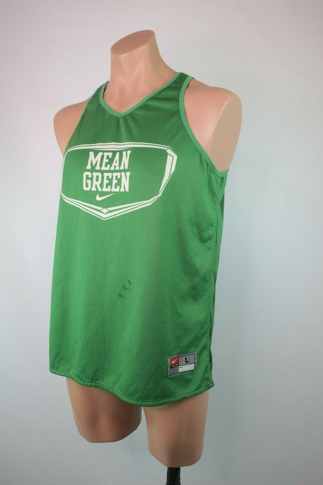 Univ North Texas UNT NIKE Track Mean Green Jersey Reversible Player ...