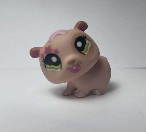 LPS Littlest Pet Shop #1341 Sticker Eye Beige Tan Hamster | eBay