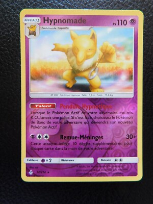 Carte Pokemon Hypnomade SL Alliance infaillible reverse rare 72/214 vf ...