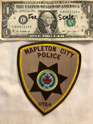 Mapleton City Police Utah Patch un-sewn New State Of Utah | eBay