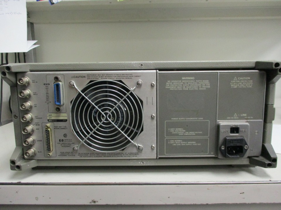 HP 8752A Network Analyzer 300kHz- 3GHz OPT. 003 * For Parts. Dim ...