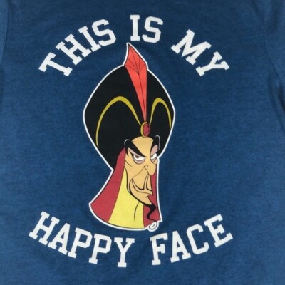 Disney Aladdin Jafar Short Sleeve T-Shirt Men's Small Blue | eBay
