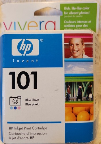 NEW Genuine Sealed HP 101 / 102 Cartridges Blue Photo Exp 3/2008 Fast ...
