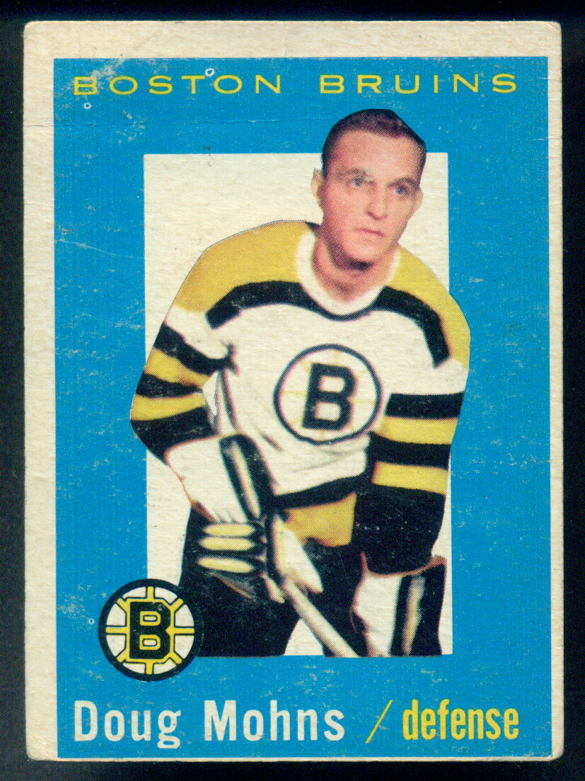 1959-60 TOPPS NHL HOCKEY #58 DOUG MOHNS VG-EX BOSTON BRUINS Card | eBay