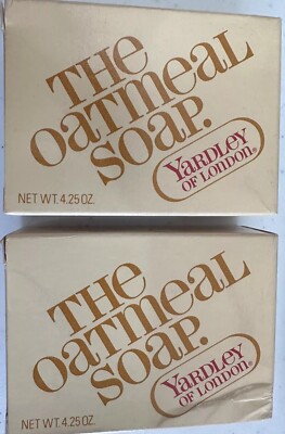 2 Vintage Original Old Logo Yardley of London THE OATMEAL SOAP Bars | eBay