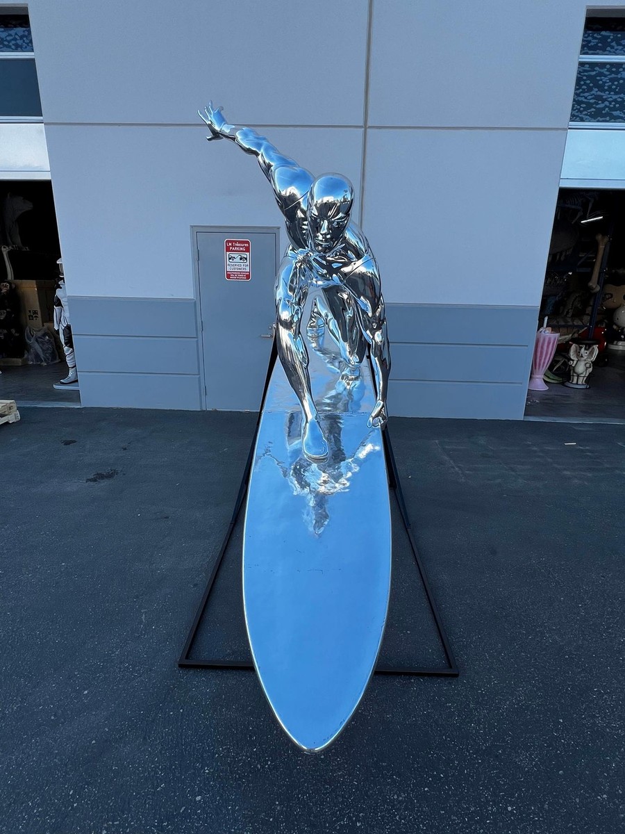 Silver Surfer Statue Full Size Custom 1/4 Scale Silver Surfer Statue