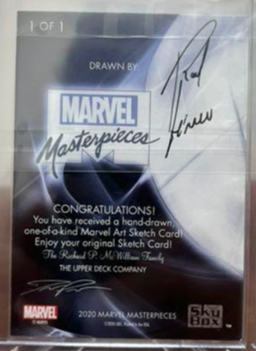 Upper Deck Ms.MARVEL Autograph 1/1 Sketch Card Master Piece | eBay