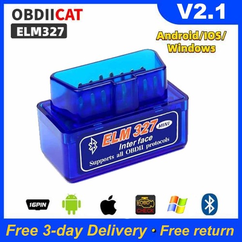 OBD2 Scanner Bluetooth Code Reader For Android & IOS , Car Read Scan ...