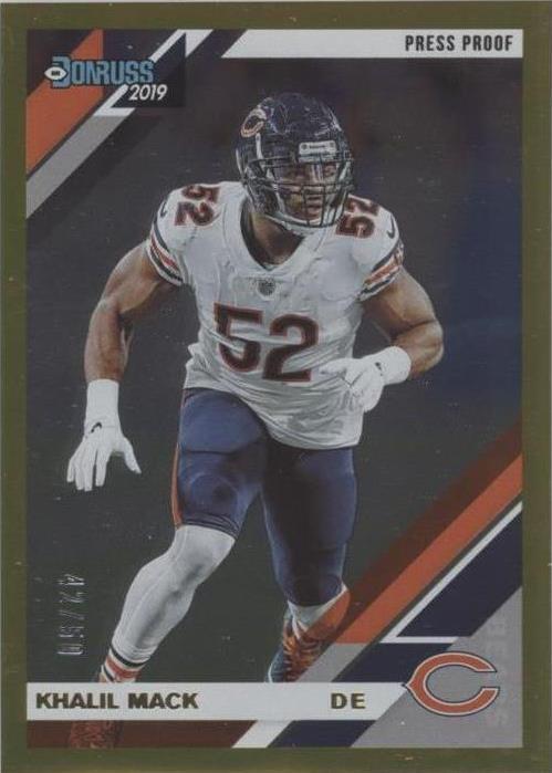 2019 Panini Donruss - Khalil Mack #53 Press Proof Gold /50 for sale ...