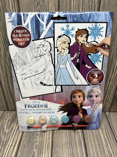 Disney Princess Frozen 2 Paint Your Own Poster Arts & Craft Kit W ...