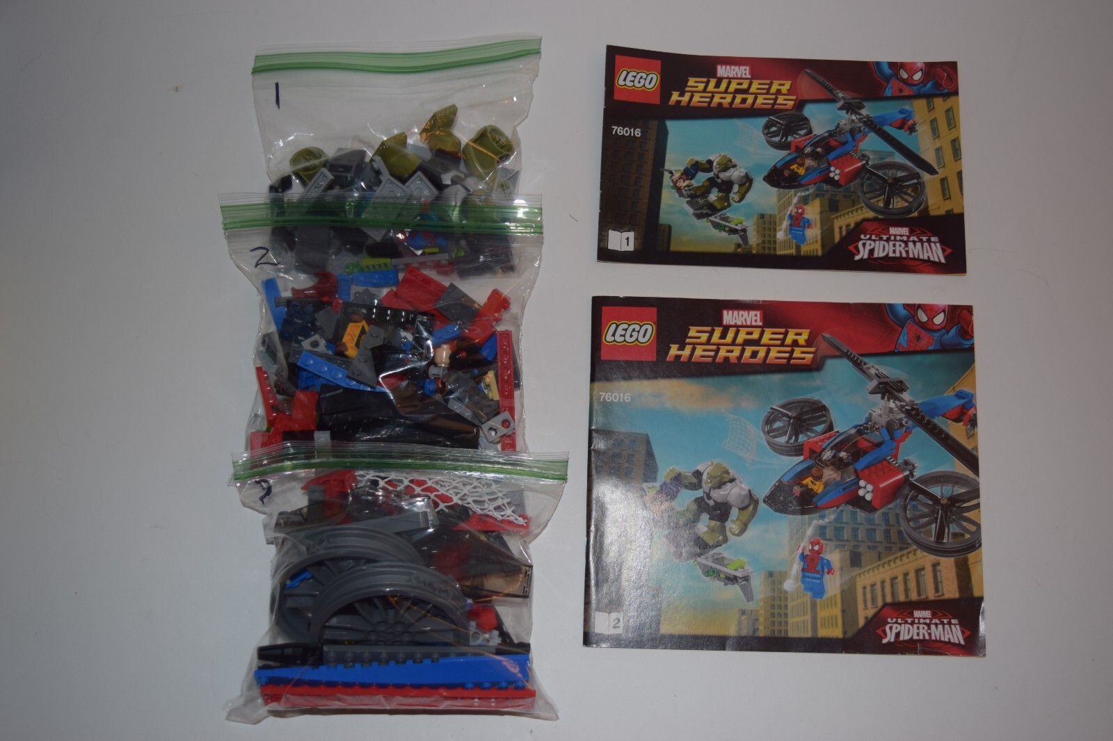 Lego Marvel Superheroes - Spider-Helicopter Rescue 76016 | eBay