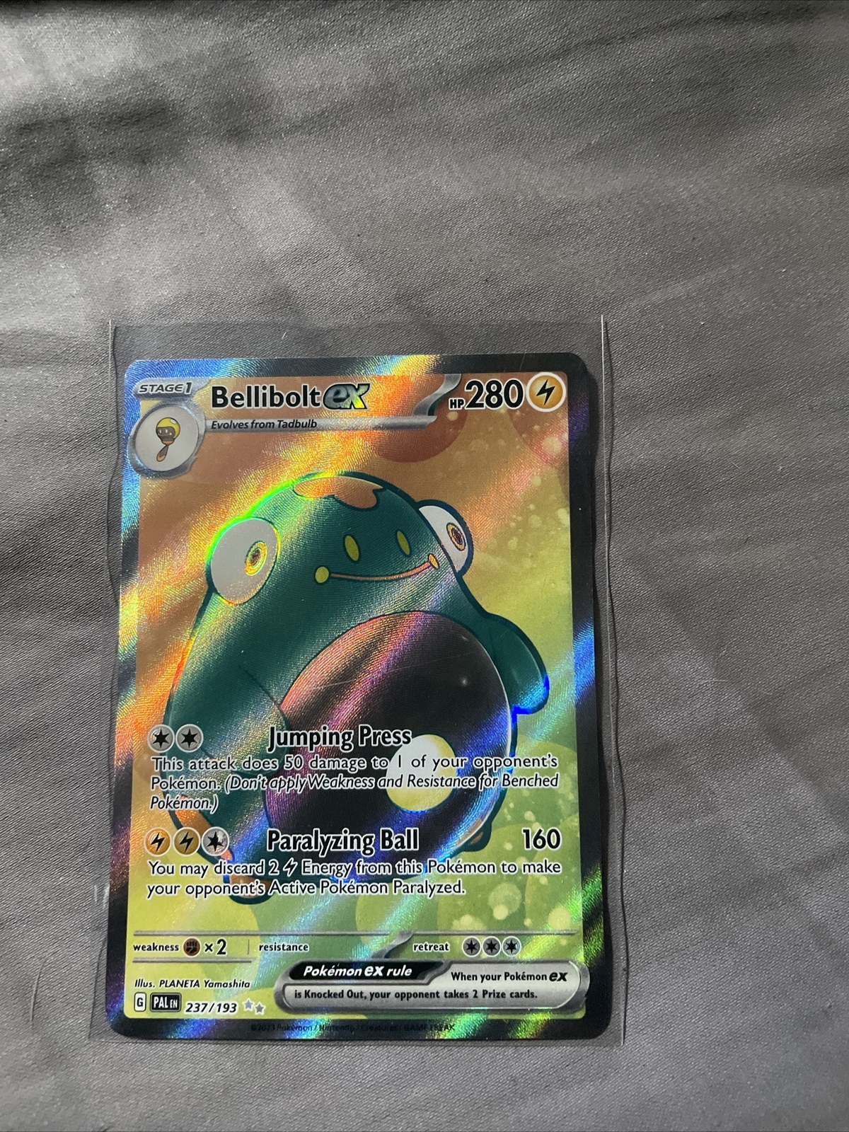 Pokémon TCG Bellibolt ex Scarlet & Violet - Paldea Evolved 237/193 Holo ...