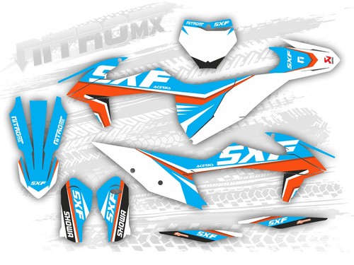 NitroMX Graphics for KTM SX SXF XC XCF 250 300 350 450 2019 2020 2021 ...