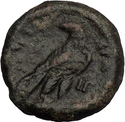 CLAUDIUS 52AD Alexandria Egypt Eagle Diobol Authentic Ancient Roman ...