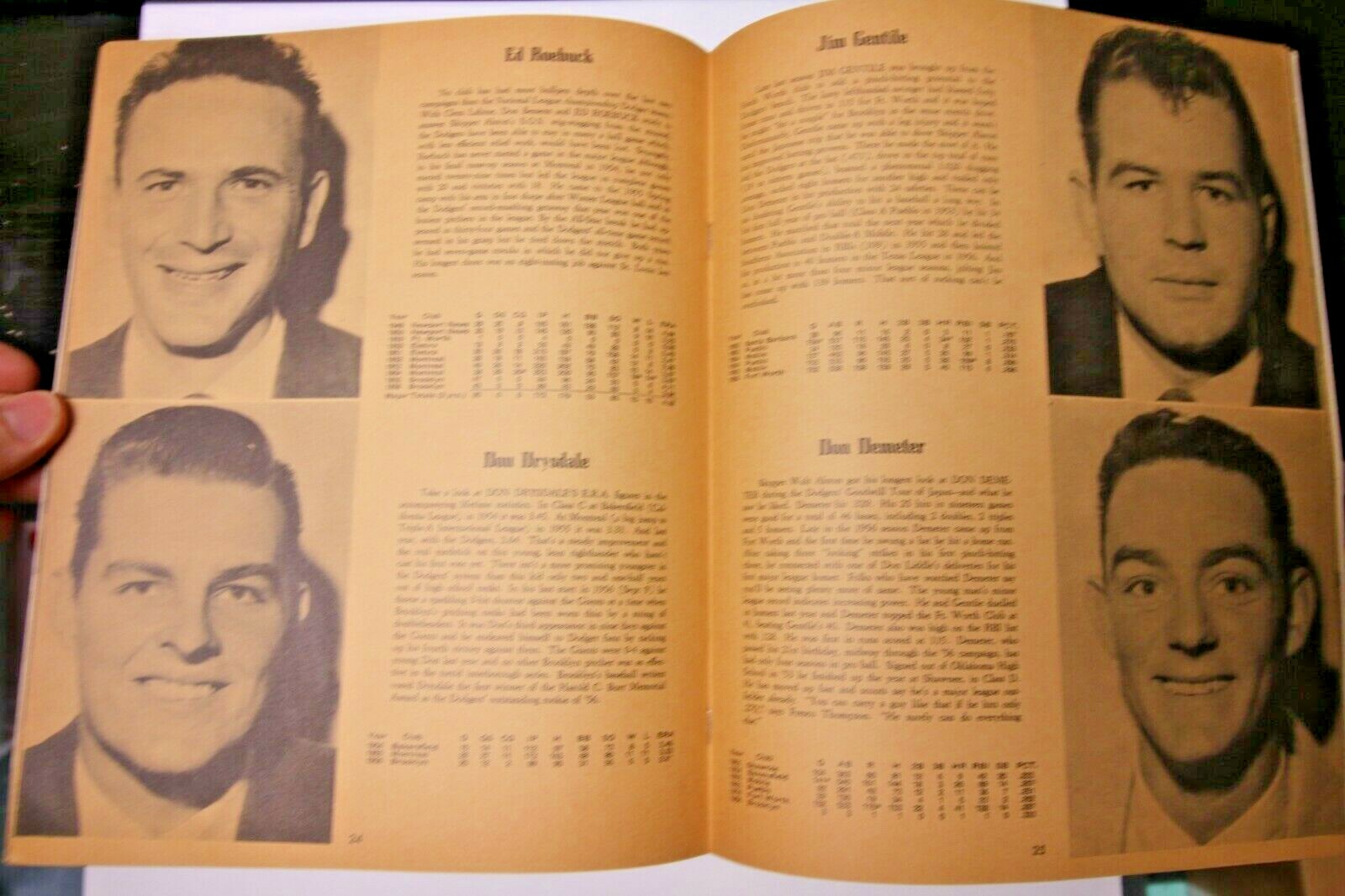 1957 BROOKLYN DODGERS MLB BASEBALL YEARBOOK VERY RARE EBBETS FIELD | eBay