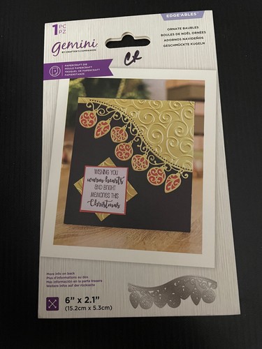Gemini Papercraft Die - Ornate Baubles - Edge'ables | eBay
