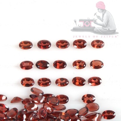Natural Red Garnet 4x3mm Oval Cut Untreated Loose Gemstone for sale 50 ...