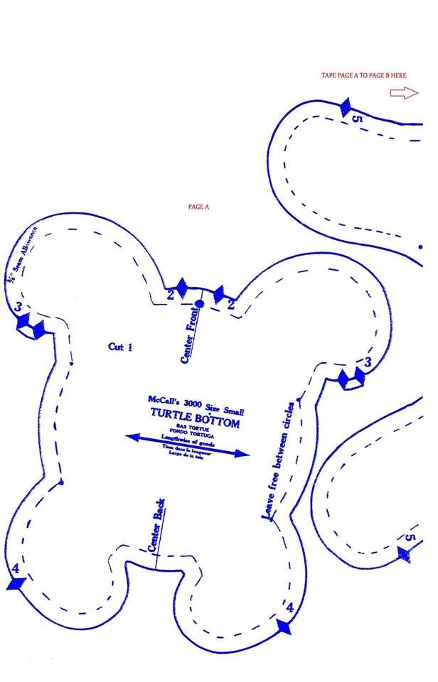 McCall's 3000 Pattern FROG TURTLE BEAN BAGS Stuffed Animal Toy Large ...