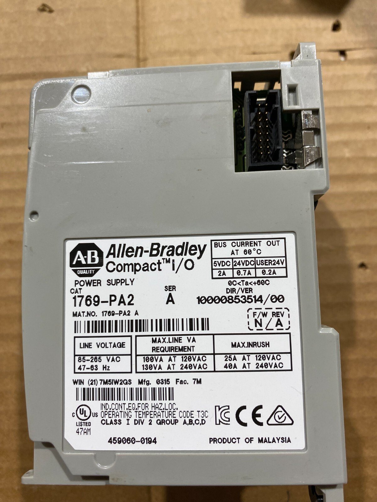 Allen-Bradley 1769-PA2 | eBay