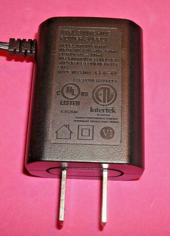 NEW OEM VTPL VT04UUS06040 POWER ADAPTER 6V 400mA FOR AT&T VTECH PHONE ...