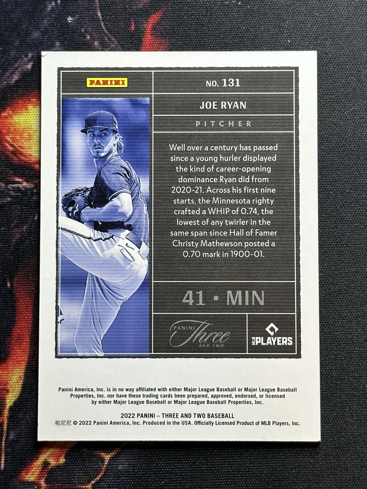 2022 Panini Three and Two Joe Ryan Gold Parallel Rookie #10/25 ...